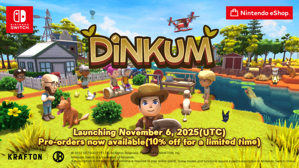 Dinkum arriva su Switch il 6 Novembre | CrazyGameCommunity.it